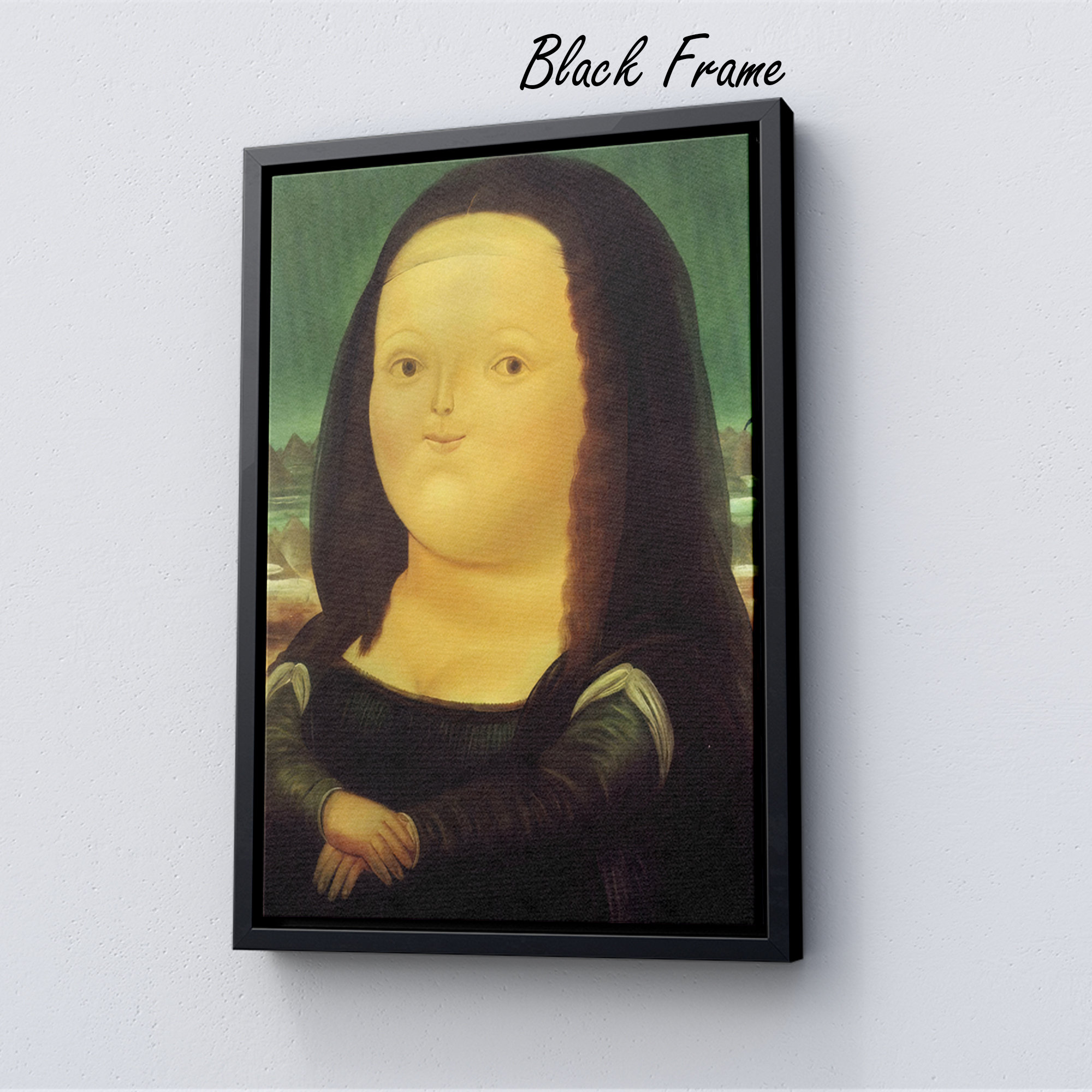 Fat Mona Lisa Print, Mona Lisa Canvas Print, Modern Art Print, Fernando ...