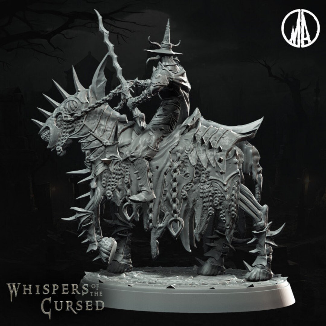 Sorrowful Wraith Rider (32mm Scale) - Whispers of the Cursed - Etsy