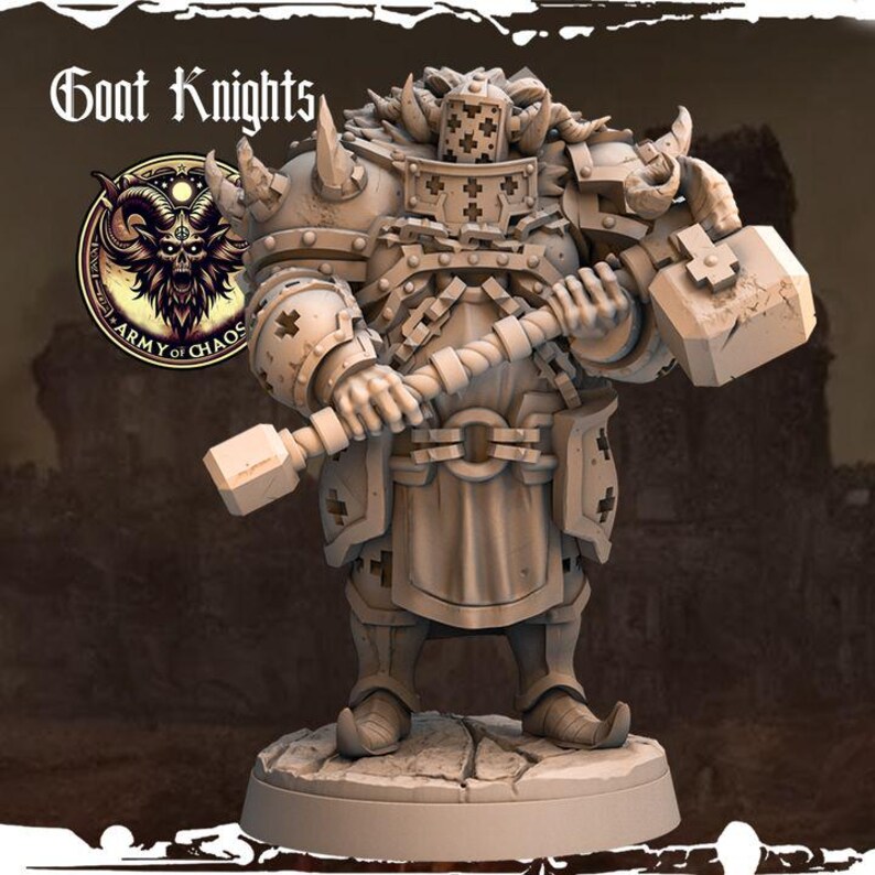 Army of Chaos: Beasts - Goat Knights (32mm) - Etsy