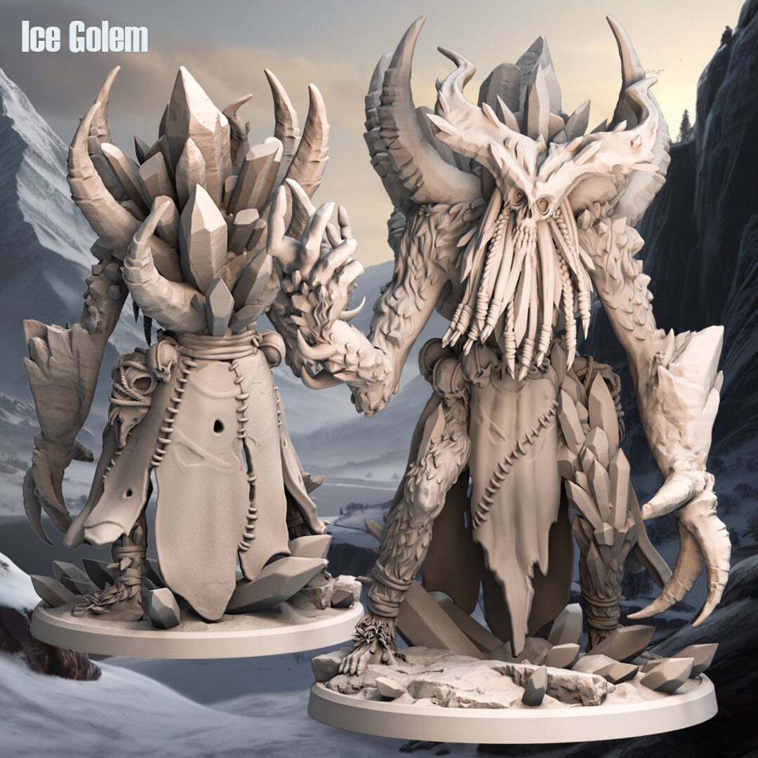 Frost Tribes - Ice Golem (32mm) - Etsy