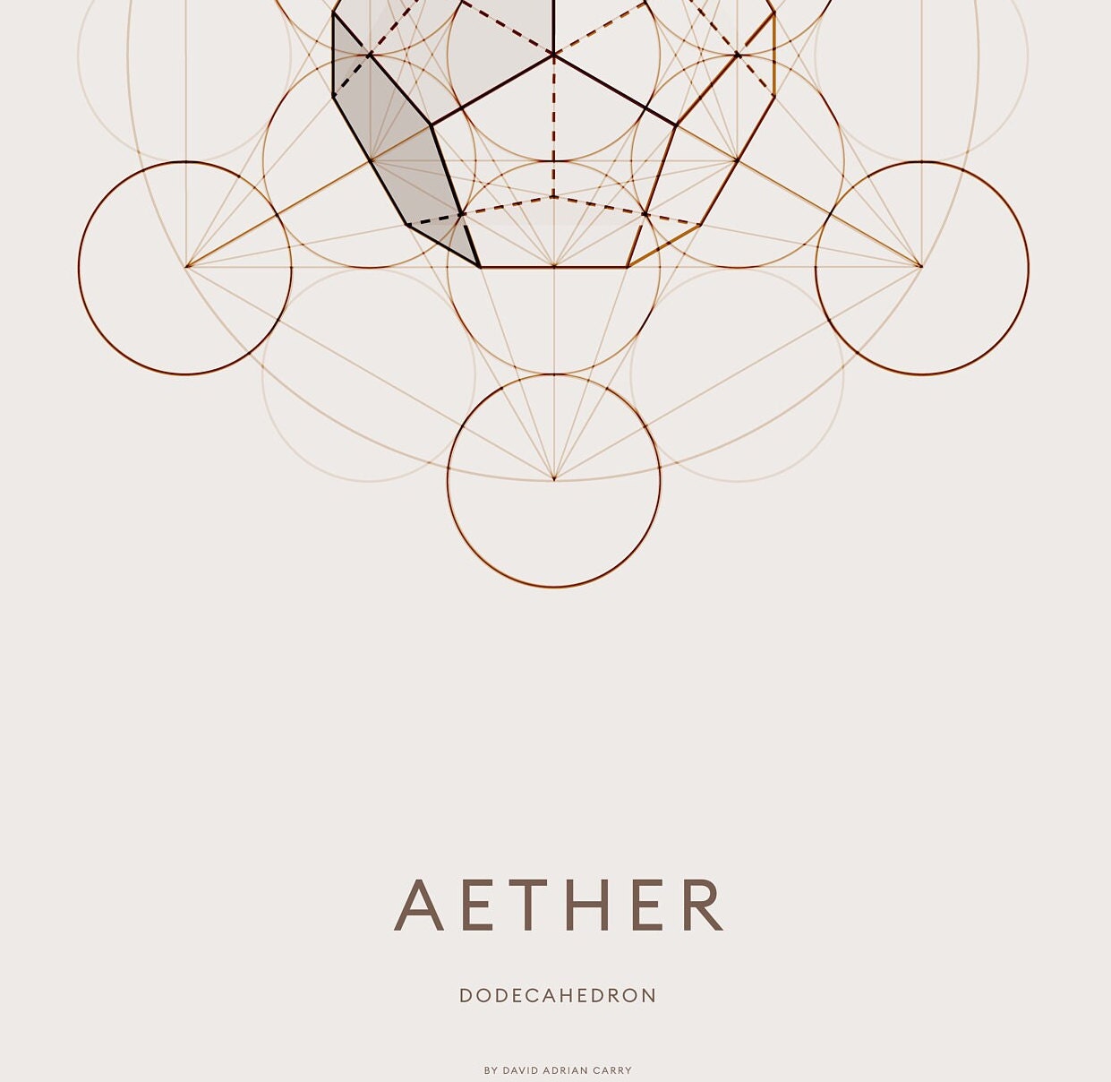 Aether Metatron’s Cube - Sacred Geometry Art - Dodecahedron - Digital ...