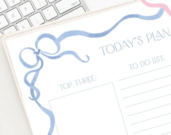 Watercolor Pastel Floral Daily Planner Printable, Printable Daily ...