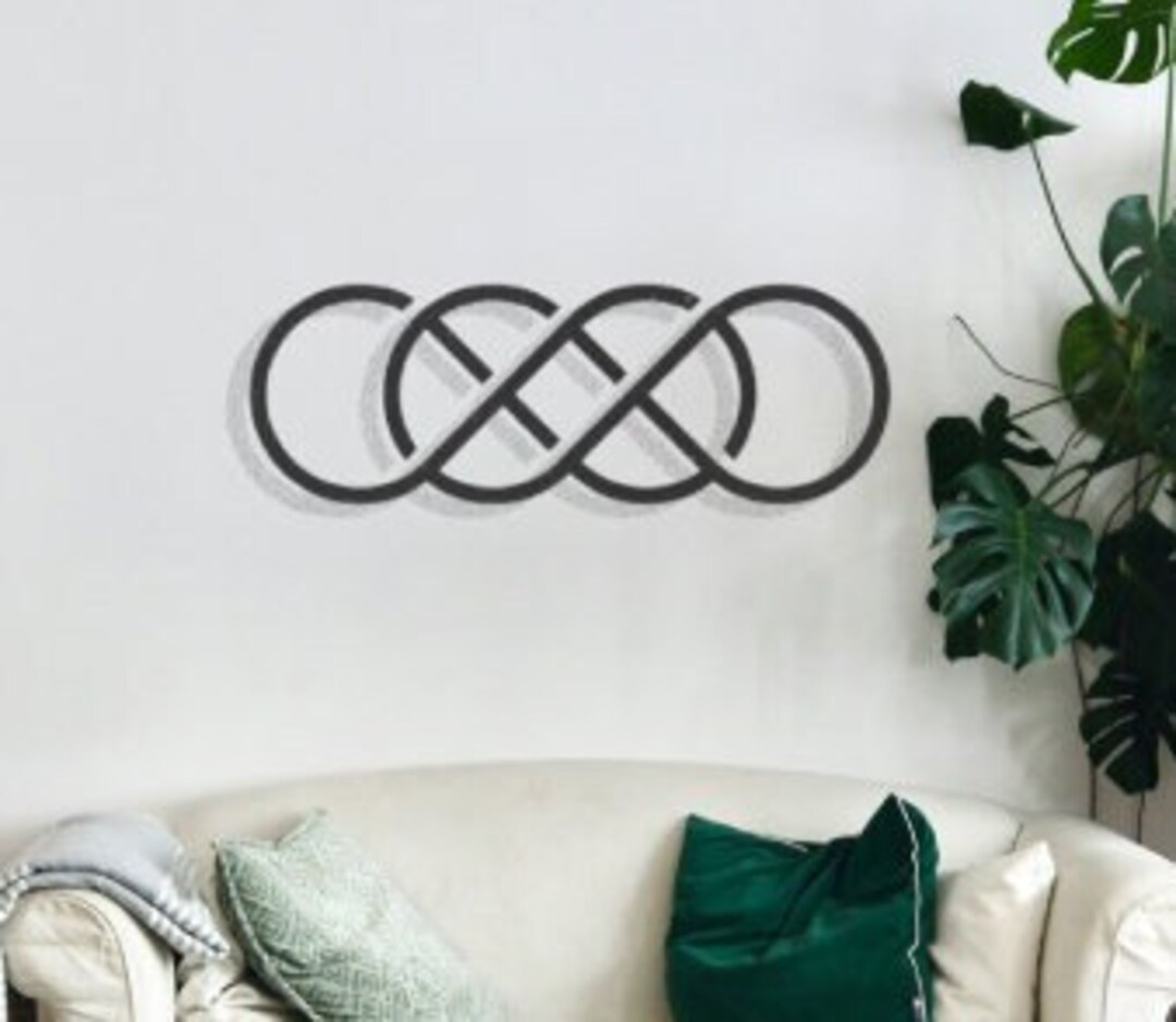 Infinity Wall Decor, Infinite Love Metal Wall Art, Bedroom Room Wall ...