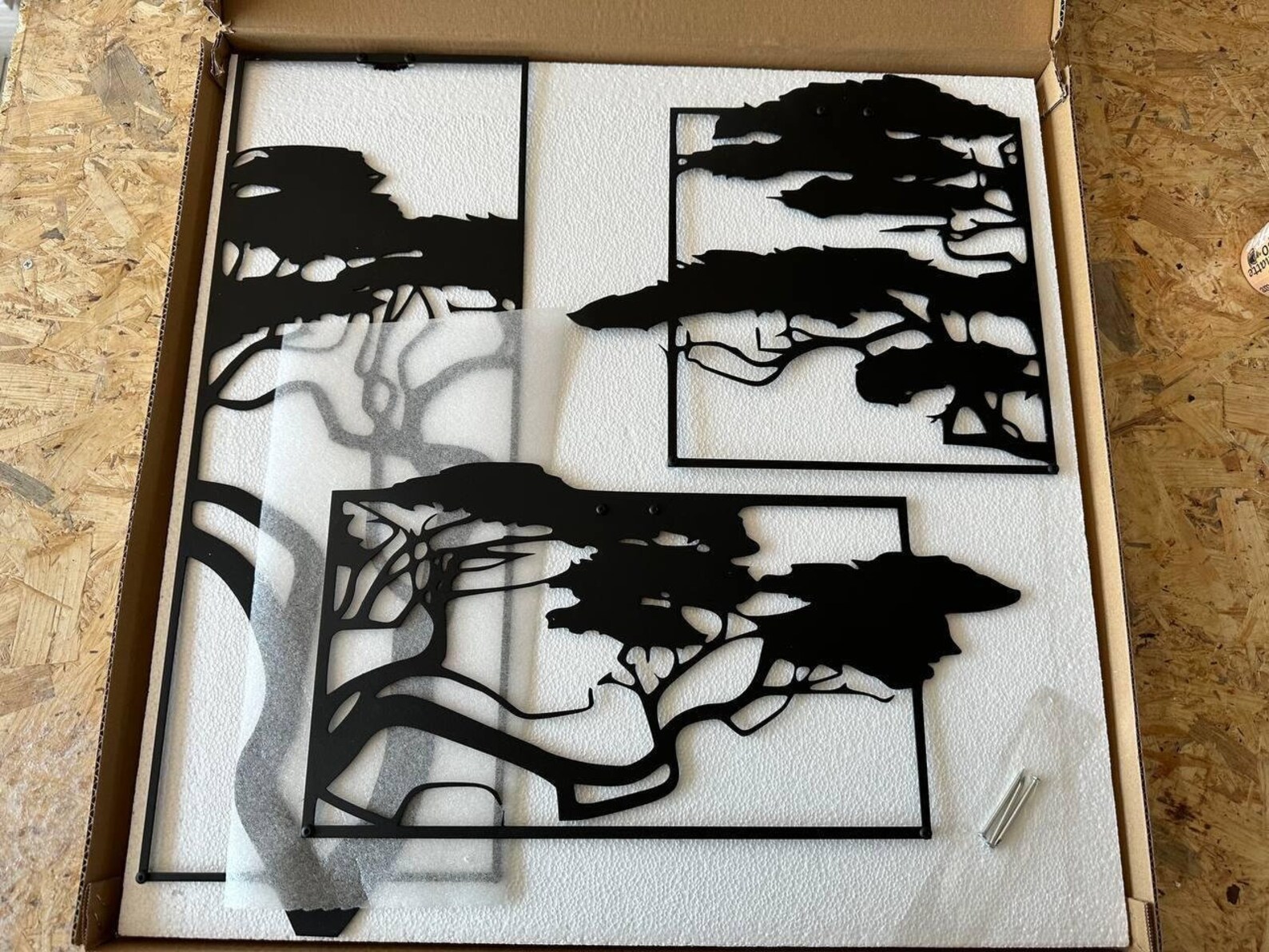 3-panel Tree of Life Metal Wall Art, Modern Home Decor - Etsy UK