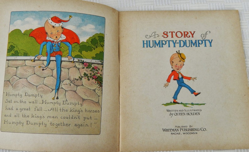 1929 A Story of Humpty Dumpty Whitman Publishing Soft Cover - Etsy