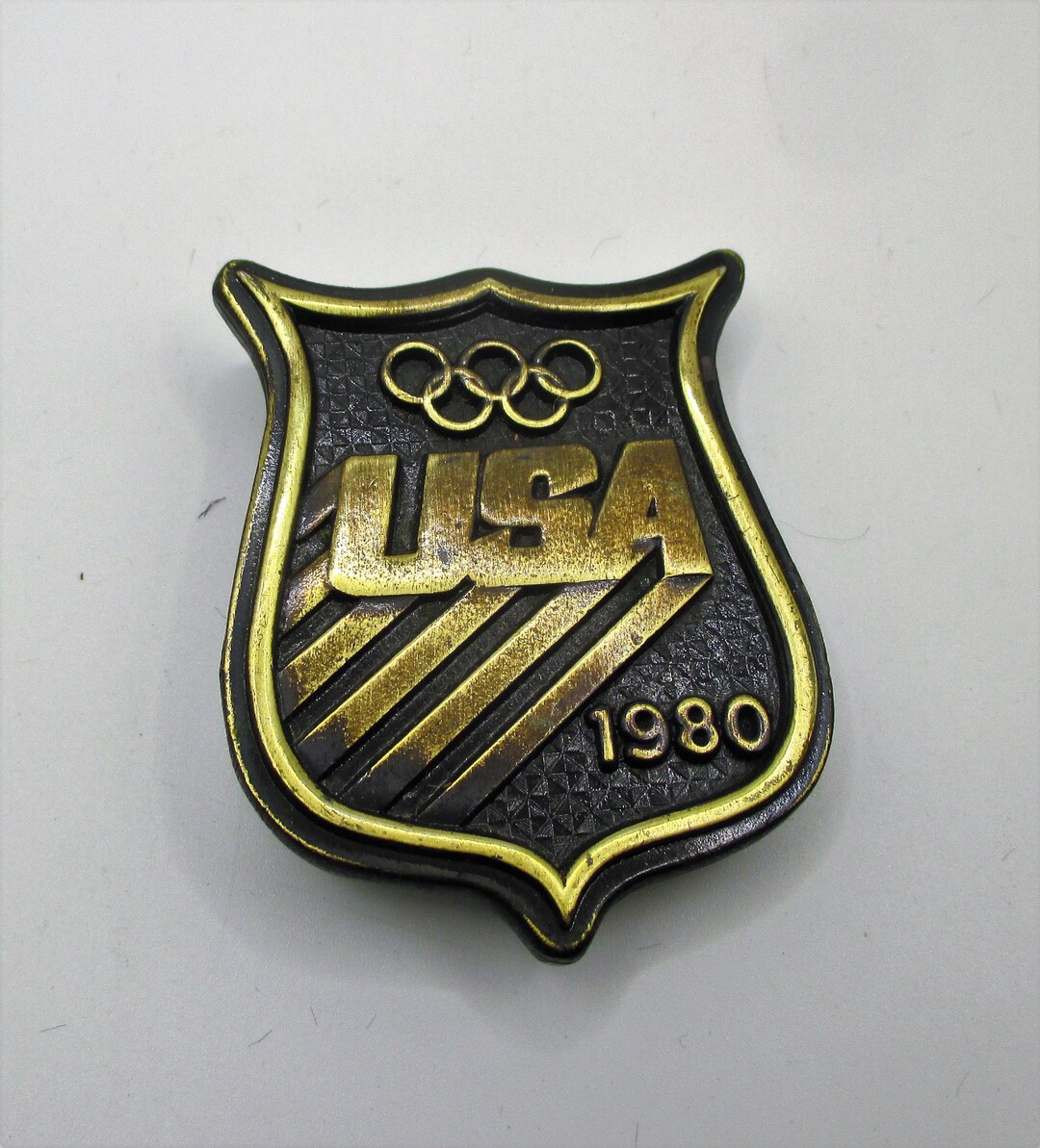 Vintage Bergamot Brass Works Belt Buckle USA Olympics 1980 - Etsy