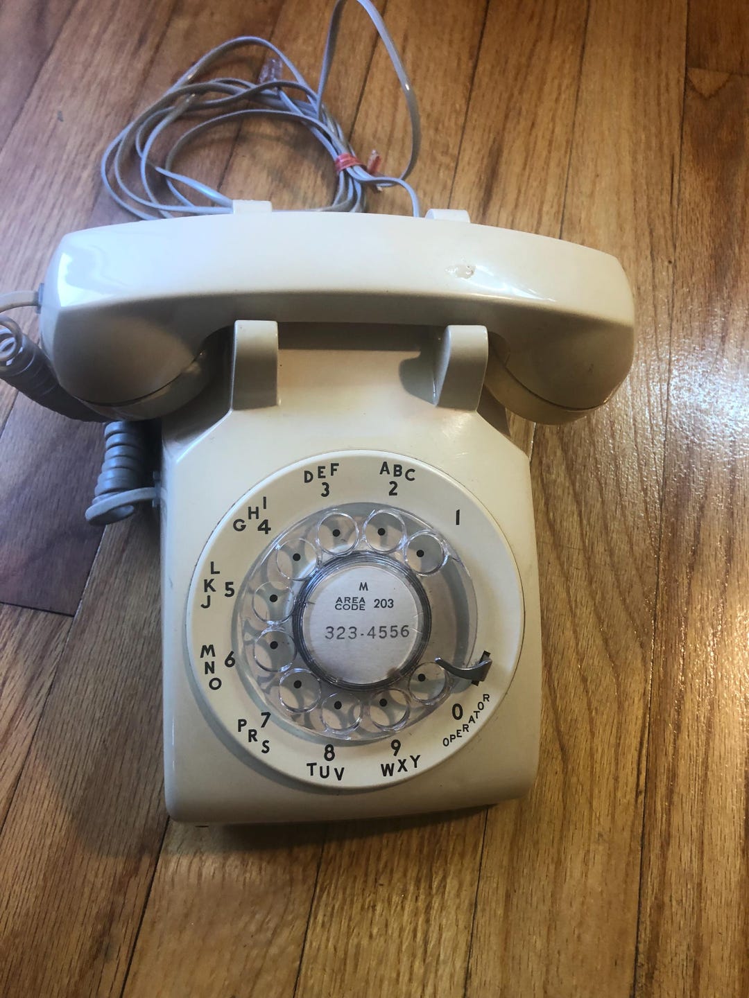 Vintage Rotary Dial Beige Bell Telephone - Etsy