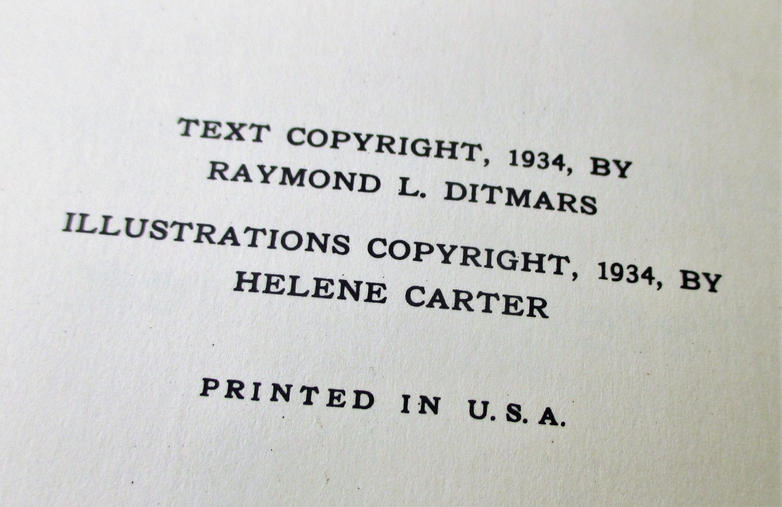The Book of Zoography by Raymond Ditmars 1934 Hard Cover Illustrated by ...