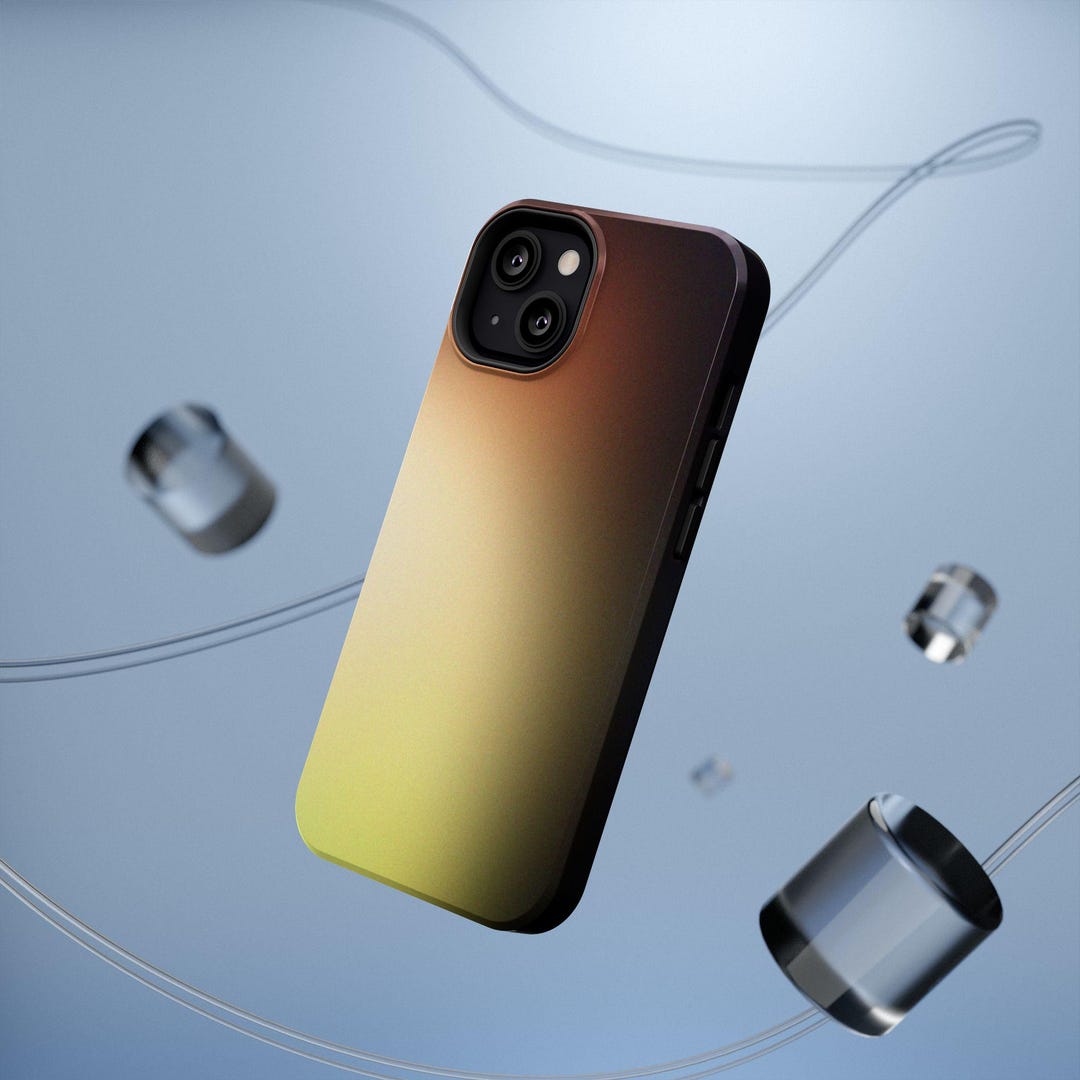 Pistachio Brown and Green Ombre Phone Case, Unisex Nostalgic Trendy ...