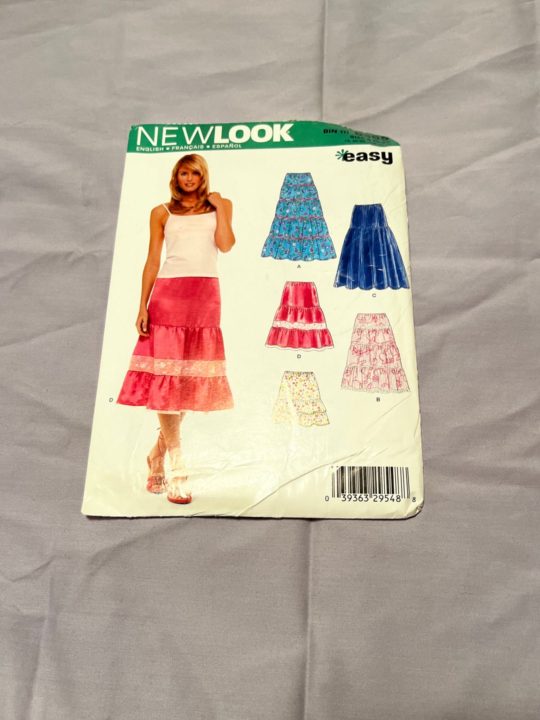 New Look Women's Tiered Skirt Pattern - *read Description* - Etsy