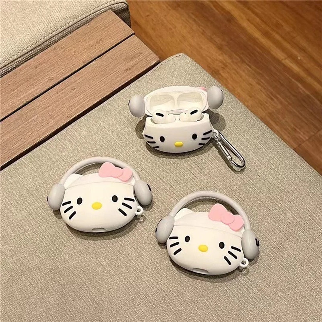 Japanese Kawaii Headphone Hello Kitty Cat AirPod Case AirPod Cover gift ...