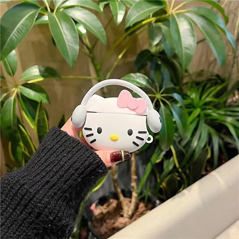 Japanese Kawaii Headphone Hello Kitty Cat AirPod Case AirPod Cover gift ...