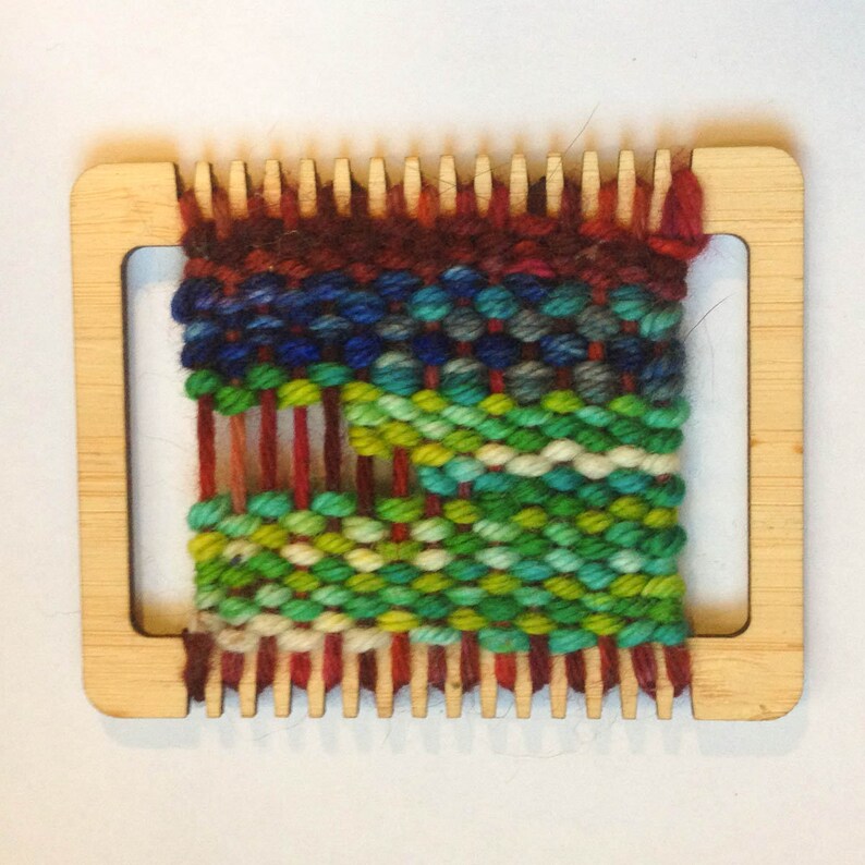 Mini Tapestry Loom Small weaving loom kit Beginner weaving | Etsy