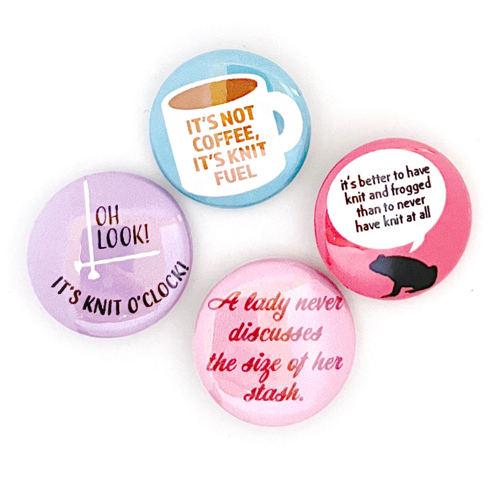 Knit Fuel Pin Set Knitting Pin Set Knitting Puns Gift for - Etsy