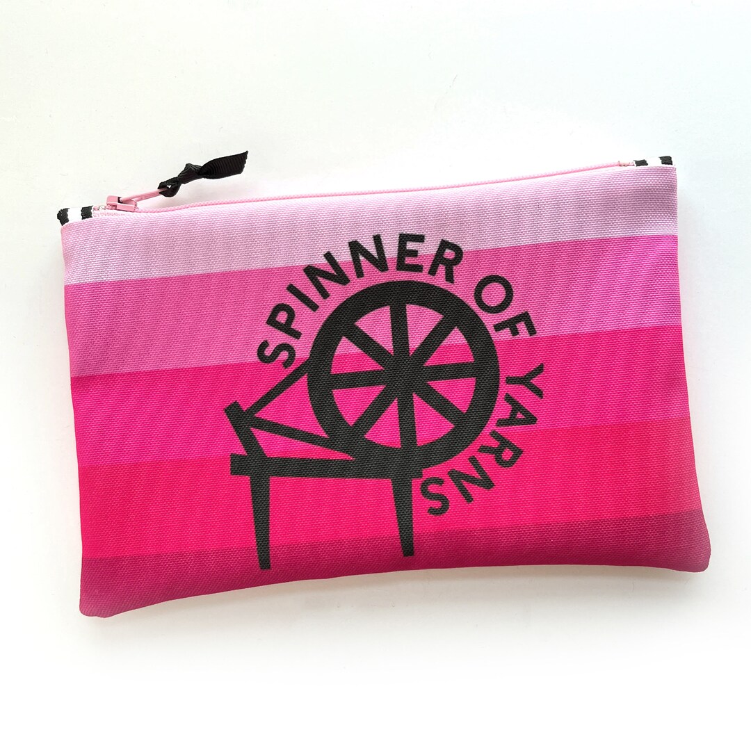 Spinning Project Bag, Handspinner, Spinning Wheel Notions Bag, Zipper ...