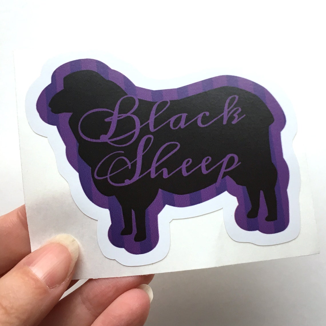 Removable Vinyl Sticker Black Sheep Sticker Water Bottle - Etsy