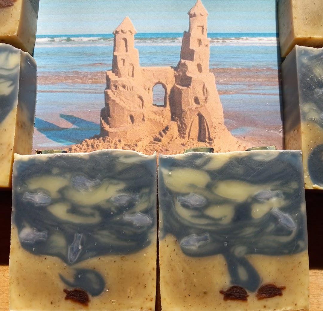 Seaside Soap Ocean Sea Turtles Fish Naturally Colored Soap - Etsy
