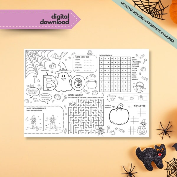 Halloween Placemat - Etsy