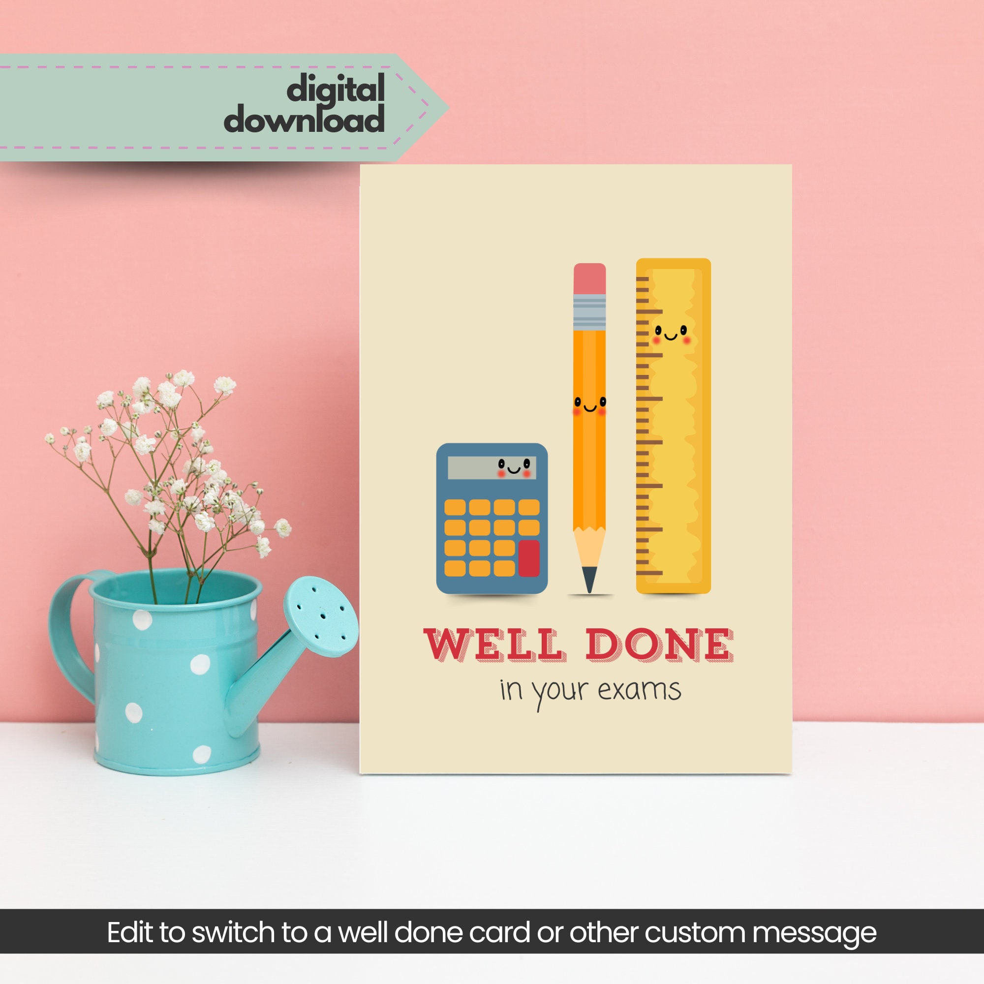 Good Luck Exam Card Printable Instant Download for Tests and ...