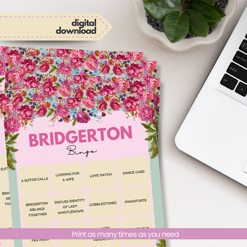 Printable Bridgerton Bingo Cards for Parties and Viewing, Instant ...