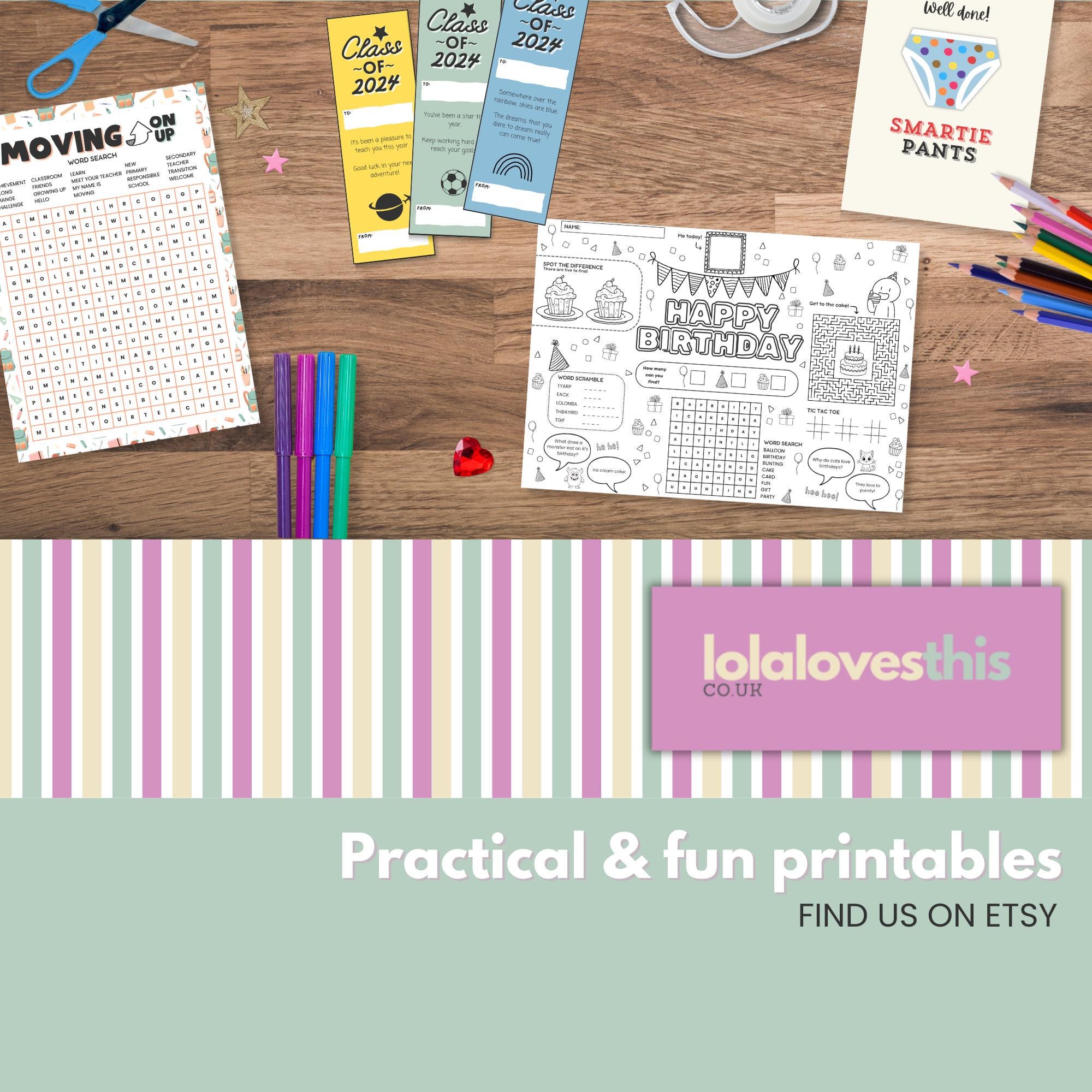 Festive Printable Bookmarks Fun Holiday Activity, Instant Download for ...