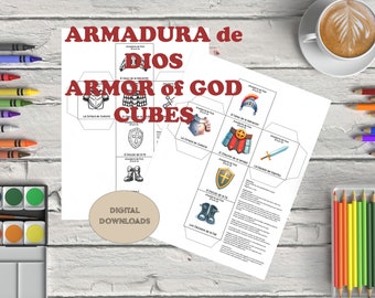 Armor of God INSTANT DOWNLOAD Coloring Activity Pages Homeschool Sunday ...