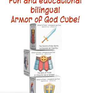 Cube Bundle INSTANT DOWNLOAD Wordless Gospel Evangelism Armor of God ...
