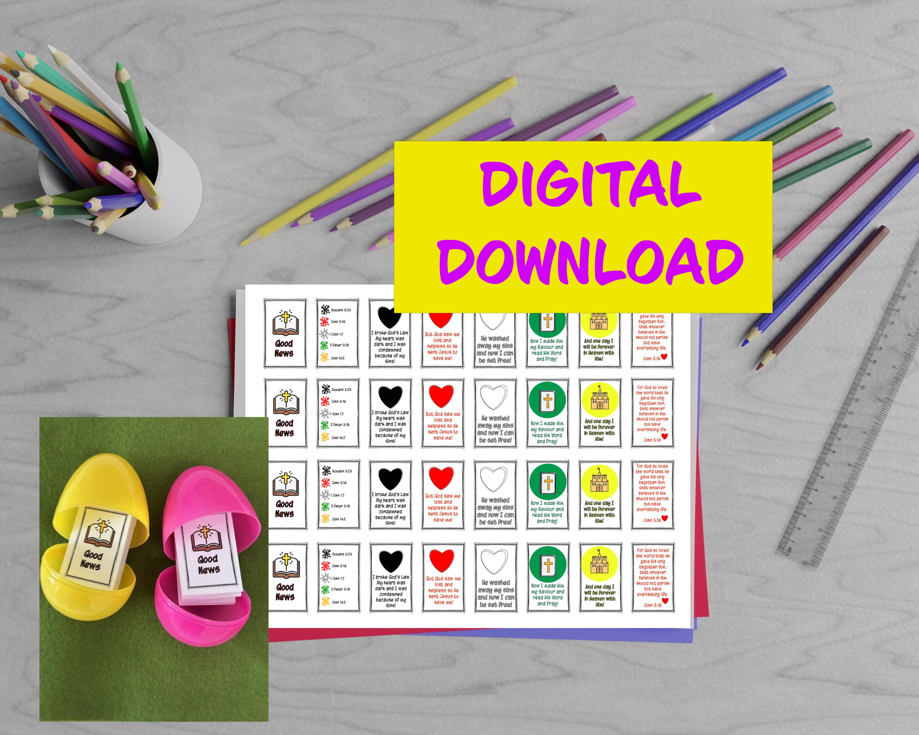 Gospel Mini Book Printable Evangelism Tool INSTANT DOWNLOAD Printable ...