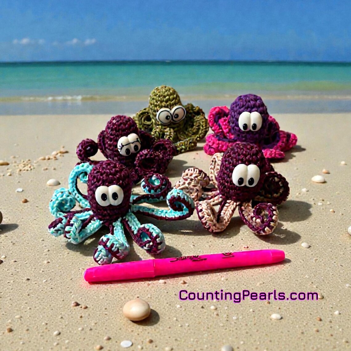 Crochet Octopus Finger Puppet | Crochet Cute Finger Puppet Pattern ...