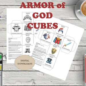 Cube Bundle INSTANT DOWNLOAD Wordless Gospel Evangelism Armor of God ...