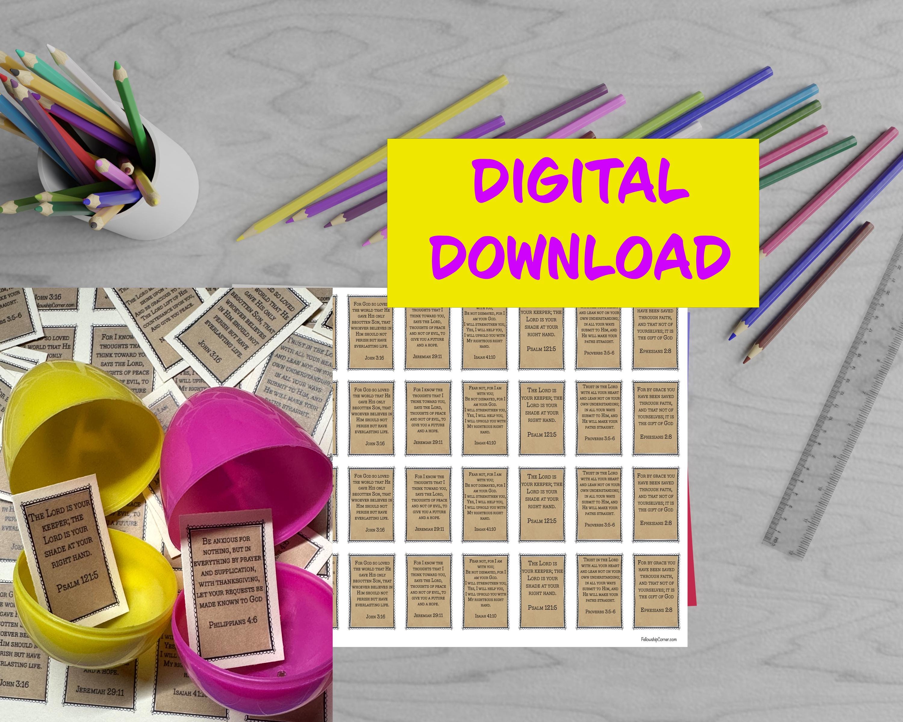 Mini Bible Verses Printable Evangelism Tool INSTANT DOWNLOAD Printable ...