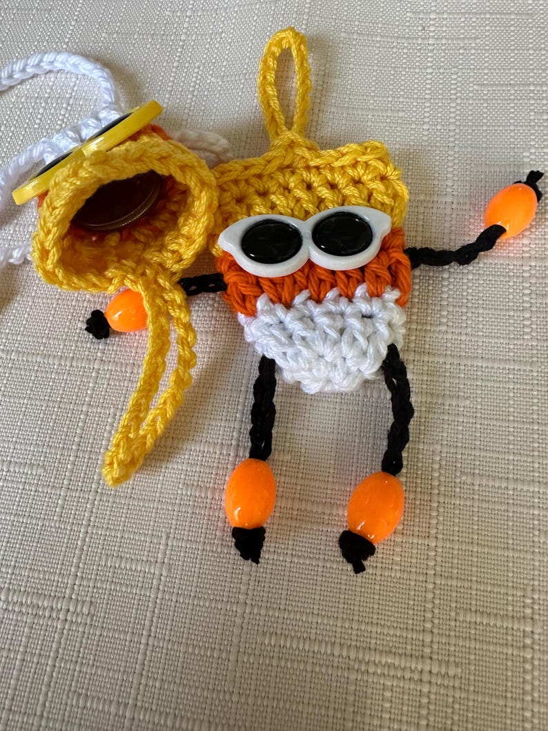 Candy Corn Coin Holder Crochet Pattern PDF Fall Autumn, Trick or Treat ...