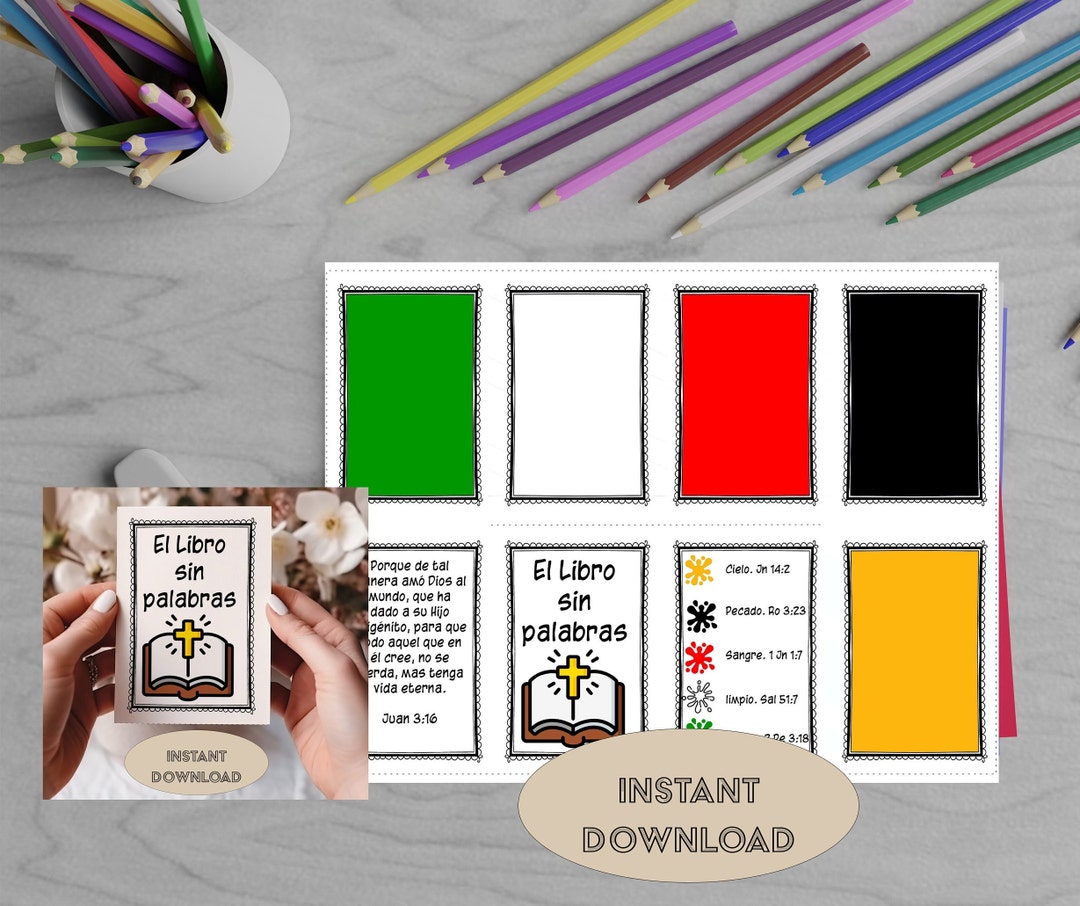 Libro Sin Palabras Little Book Printable Evangelism INSTANT DOWNLOAD ...