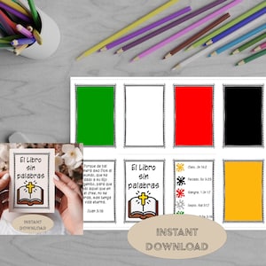 Libro Sin Palabras Little Book Printable Evangelism INSTANT DOWNLOAD ...