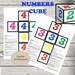 3D NUMBERS Cube Printable Educational Letter Cubes Learning Tool ...