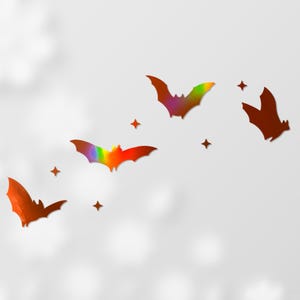 Holographic Bat Sticker Decal for Car Window, Laptops, and Phones. - Etsy