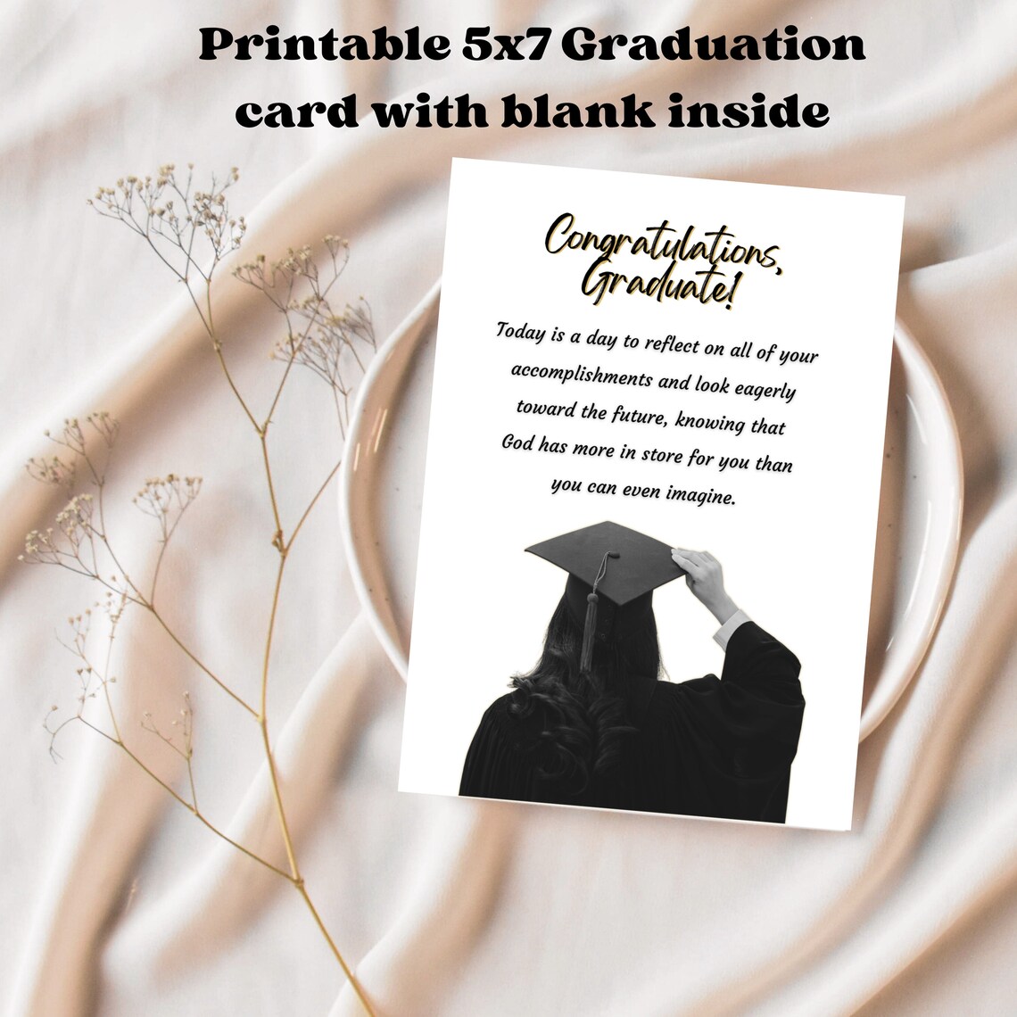 Religious Graduation Card: Personalized Congratulations (digital ...
