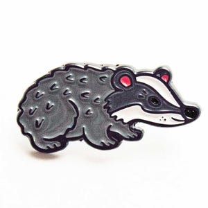 Badger Pin — Cute Badger Jewelry for Her — Woodland Creature Pins ...