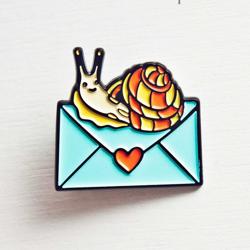Kawaii Enamel Pin - Etsy
