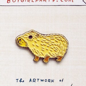 Capybara Enamel Pin Capybara Brooch Capybara Pin Badge Enamel Pin Game ...