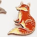 Enamel Pins — FOX LAPEL PIN — Stocking Stuffers — Animal Brooch ...
