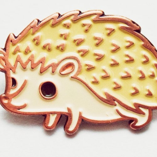 Hedgehog Enamel Pin - Etsy