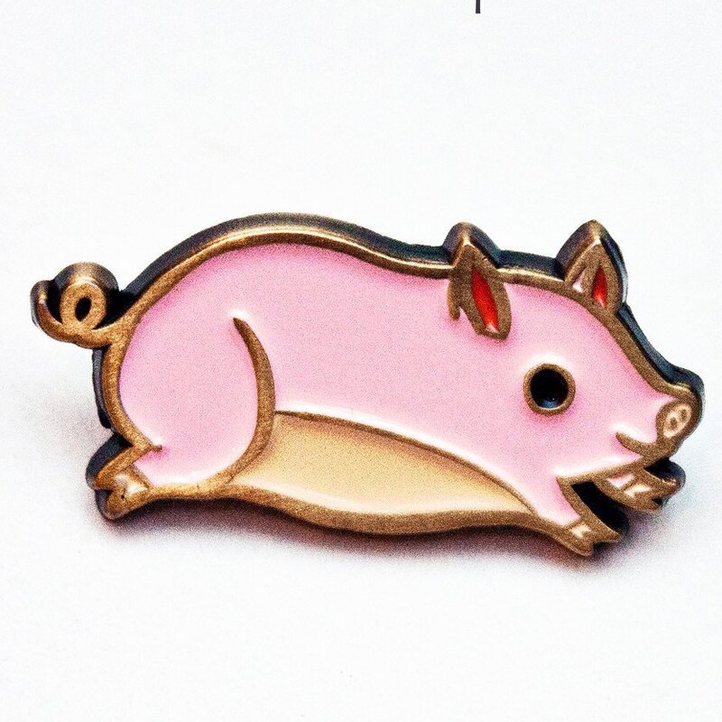 Pig Lapel Pin - Etsy