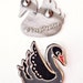 Black Swan LAPEL PIN — Metal Enamel Pin — Wedding Lapel Pin — the Black ...