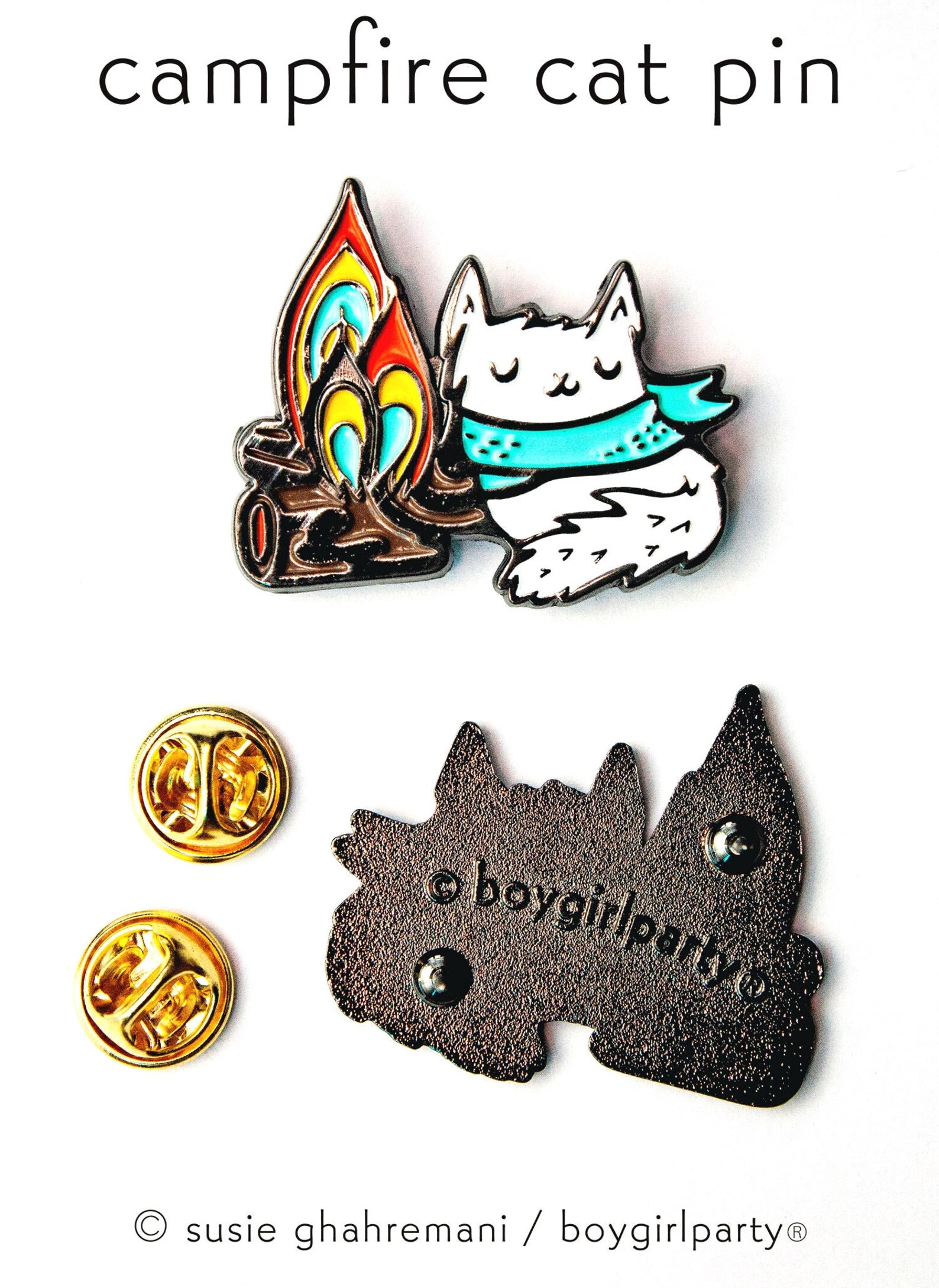 Unique Camping Gifts — ENAMEL PIN Cute – Bonfire Pin – Camper Gift ...