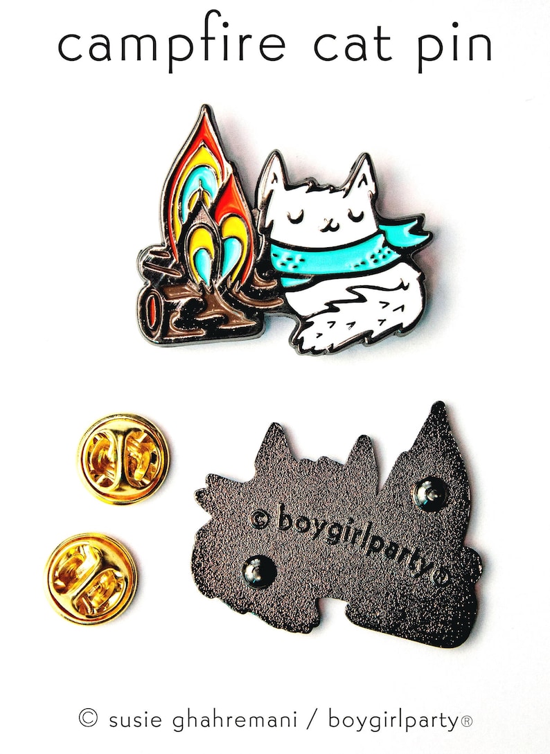 Unique Camping Gifts — ENAMEL PIN Cute – Bonfire Pin – Camper Gift ...