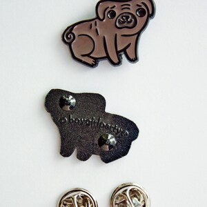 Best Friend Gift -- Enamel PIN SET -- Pug Pins -- Lapel Pin Set Pug ...