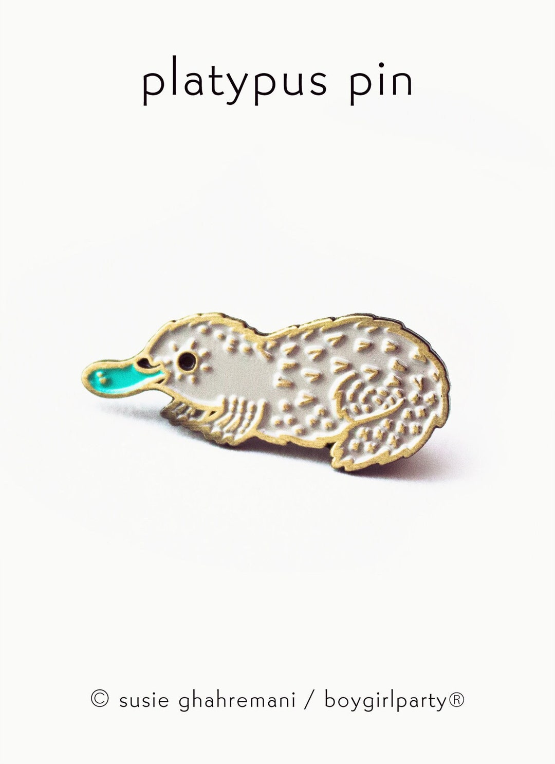 Enamel Pin - PLATYPUS PIN - Hat Pins Platypus Lapel Pins, Soft Enamel ...