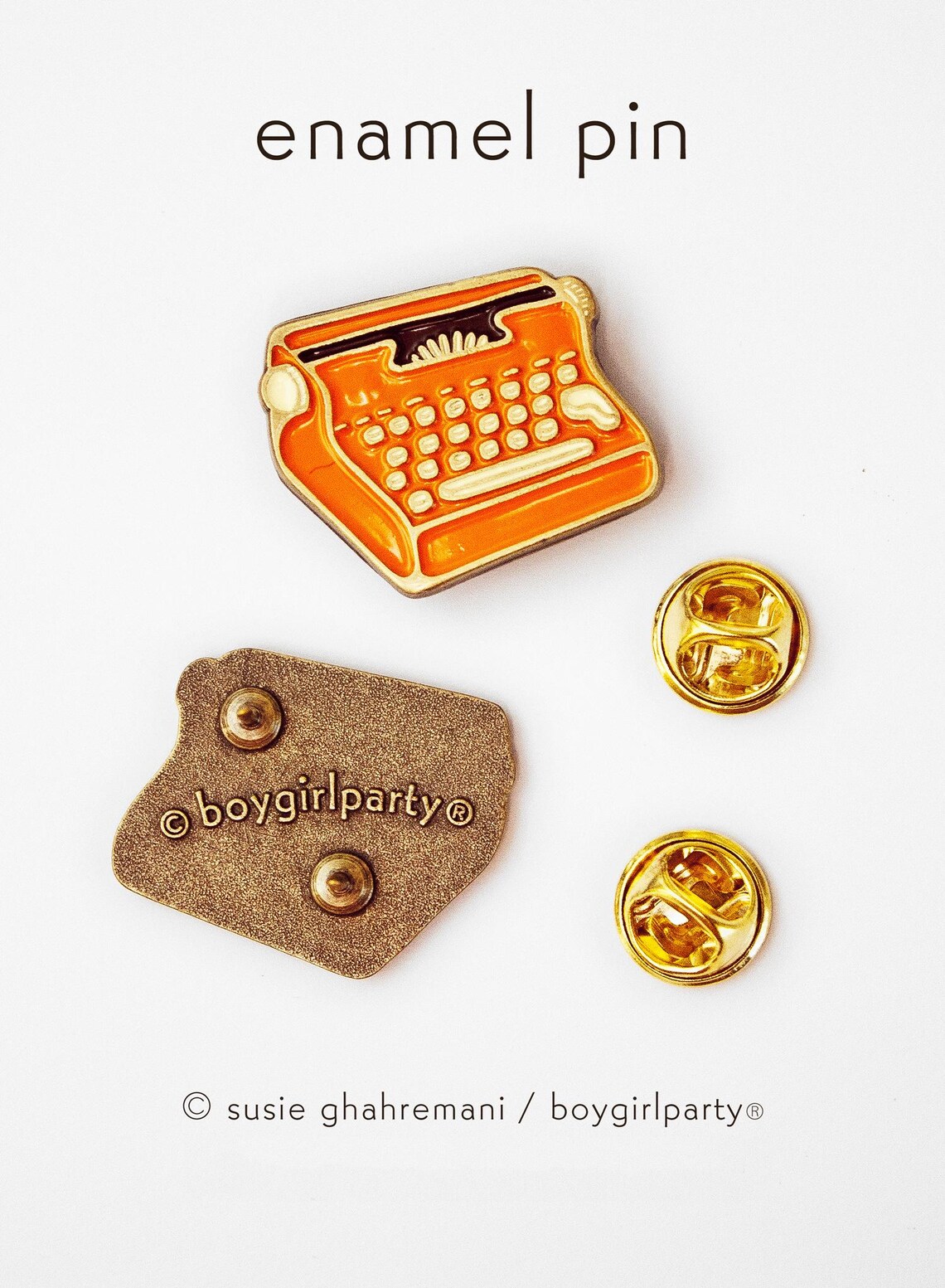 TYPEWRITER Pin — Writer Enamel Pin — Writing Enamel Pin — Librarian ...