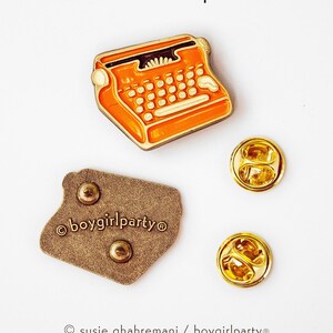 TYPEWRITER Pin — Writer Enamel Pin — Writing Enamel Pin — Librarian ...